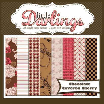 Little Darlings 6x6 Paper Pack - Chocolate Covered Cherry