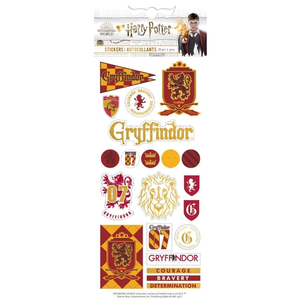 Paper House Foiled Stickers - Harry Potter - Gryffindor House Pride
