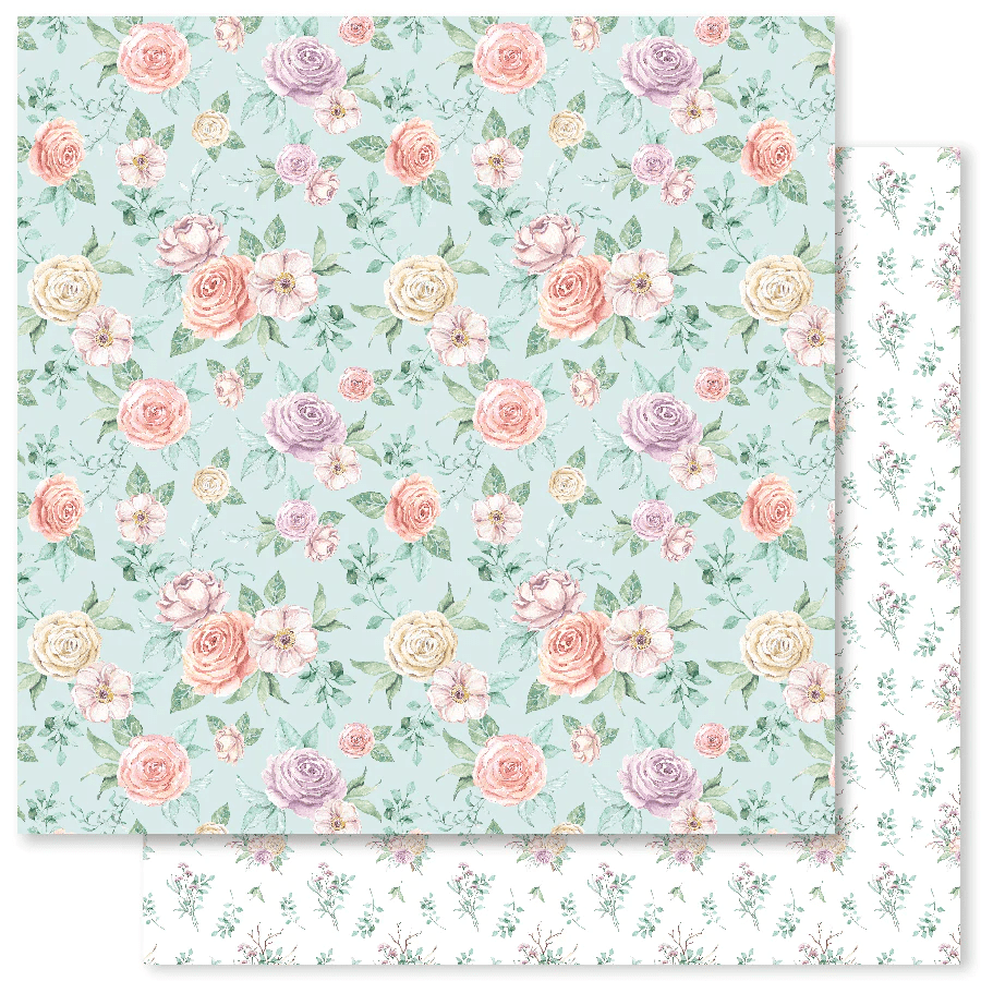 Paper Rose 12x12 paper - Rambling Rose C