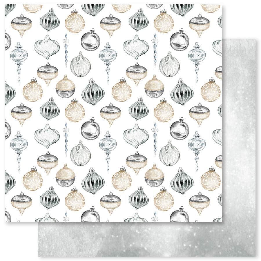 Paper Rose 12x12 paper - Silver Bells 1 A