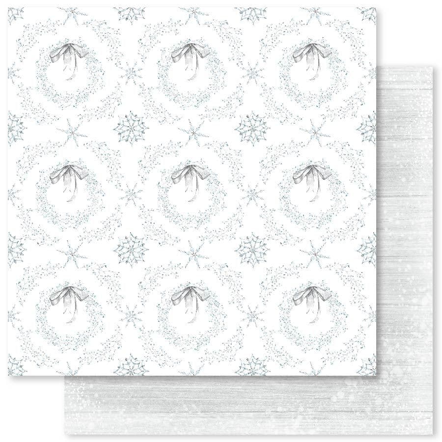 Paper Rose 12x12 paper - Silver Bells 1 D