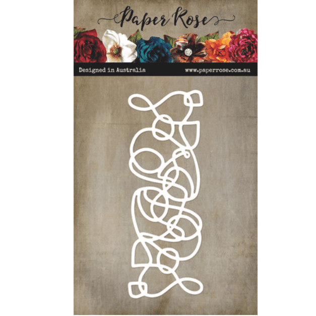 Paper Rose Cutting Die - Abstract Scribble Texture