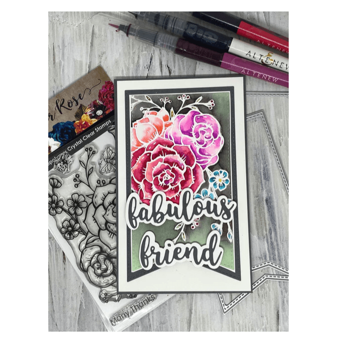 Paper Rose Cutting Die - Banner 1 Large