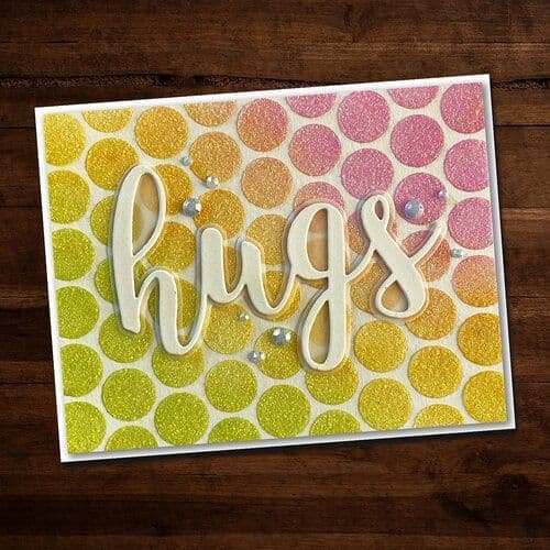 Paper Rose Cutting Die - Hugs Large Layered Word