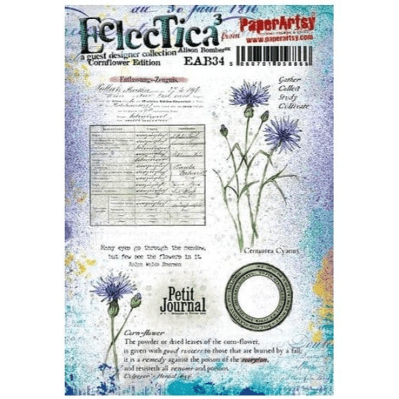 PaperArtsy Eclectica E Alison Bomber 34 Cornflower - EAB34 Mounted ...
