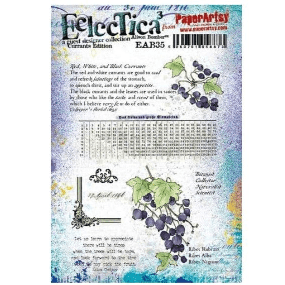 PaperArtsy Eclectica E Alison Bomber 35 Currants - EAB35 Mounted Rubber ...