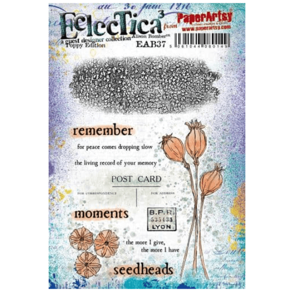 PaperArtsy Eclectica E Alison Bomber 37 Poppy Edition - EAB37 Mounted ...