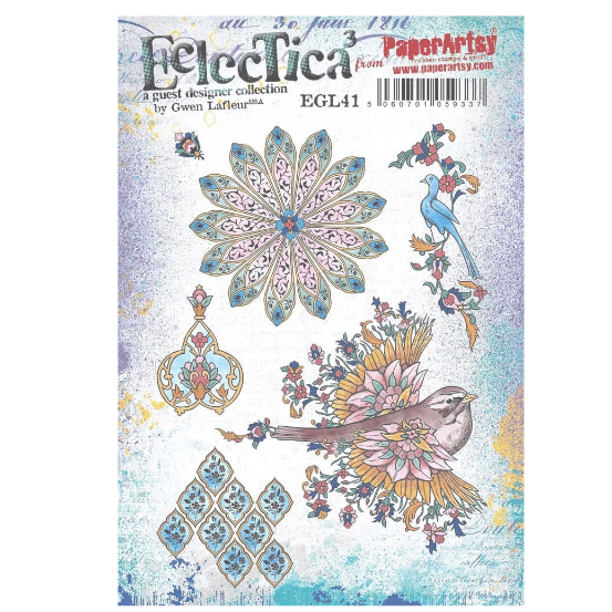 PaperArtsy Eclectica E Gwen Lafleur 41 Mounted Rubber Stamp Set - EGL41