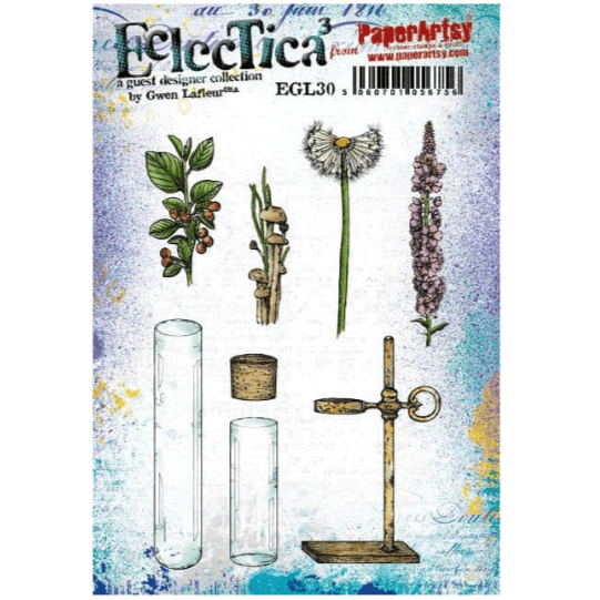 PaperArtsy Eclectica E Gwen Lafleur 30 Mounted Rubber Stamp Set - EGL30