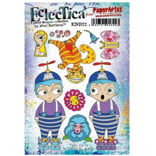 PaperArtsy Eclectica E Mounted Rubber Stamp Set - Nicci Battilana 21 ...