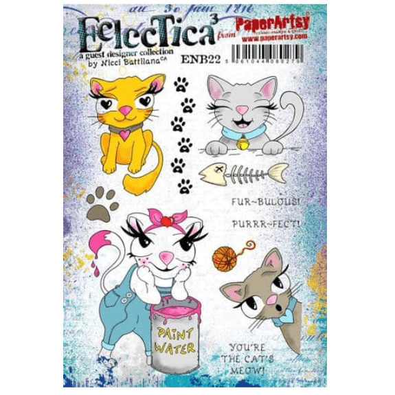 PaperArtsy Eclectica E Mounted Rubber Stamp Set - Nicci Battilana 22 ...