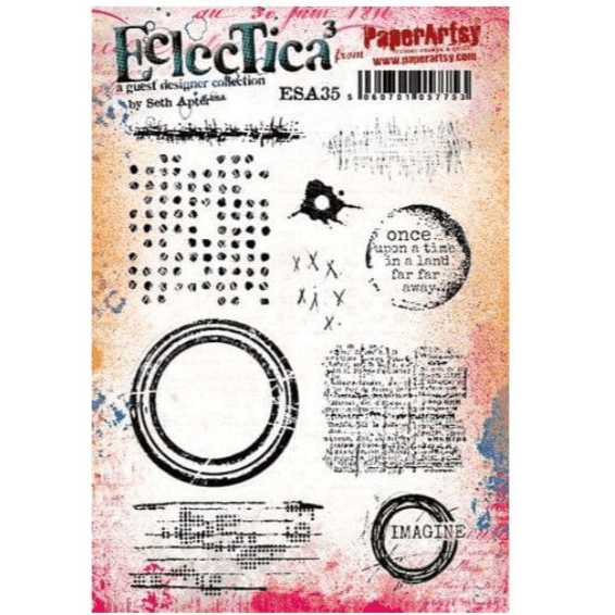 PaperArtsy Eclectica E Seth Apter 35 Mounted Rubber Stamp Set- ESA35