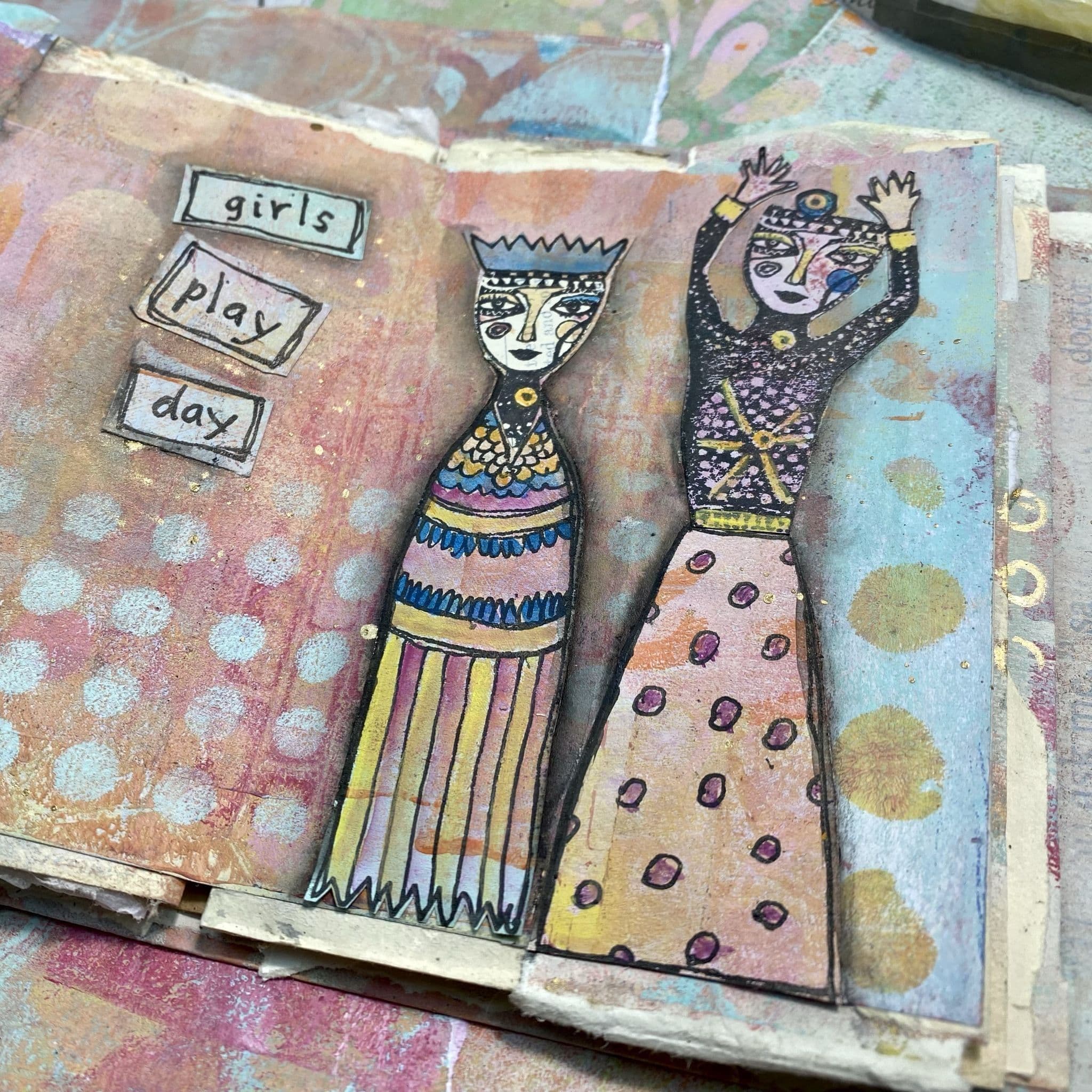 Paperartsy Lynne Perrella Collection - Mini 12 Rubber Mounted Stamp - LPM12