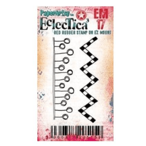 PaperArtsy Rubber Stamp Eclectica {Emma Godfrey} Mini 17 - Borders - EM17