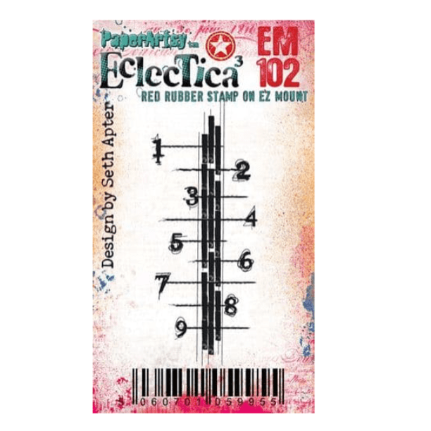 PaperArtsy Rubber Stamp Eclectica {Seth Apter} Mini 102 - EM102