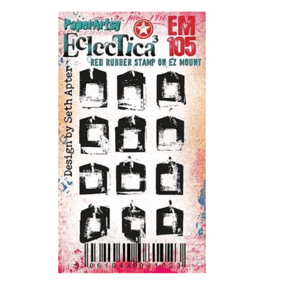 PaperArtsy Rubber Stamp Eclectica {Seth Apter} Mini 105 - EM105