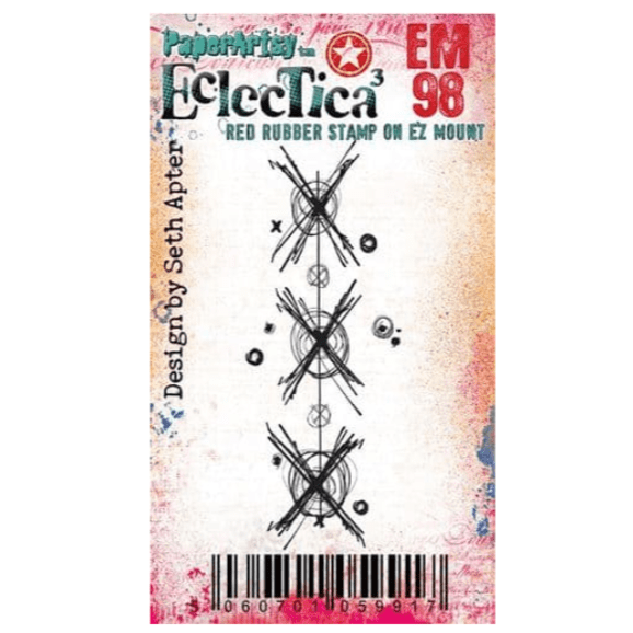 PaperArtsy Rubber Stamp Eclectica {Seth Apter} Mini 98 - EM98
