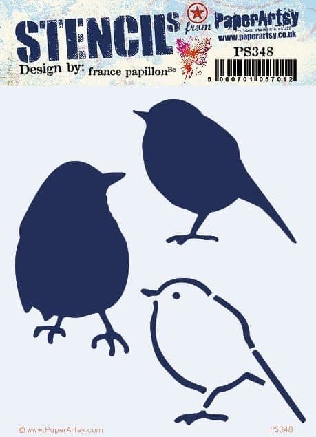 PaperArtsy Stencil - France Papillon {FP} 348 - PS348