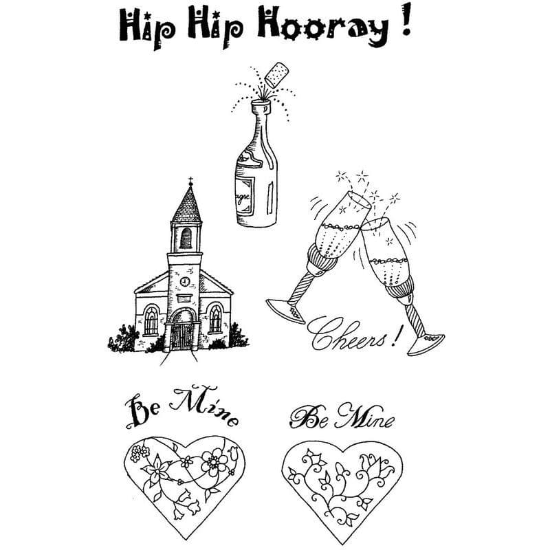 Personal Impressions Clear Stamps - Hip Hip Hooray