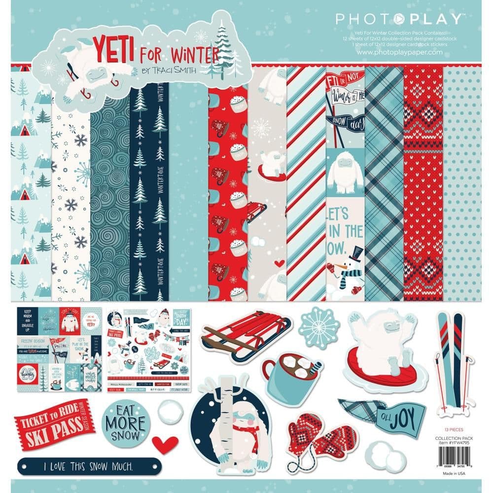 PhotoPlay 12x12 Collection Kit - Yeti For Winter