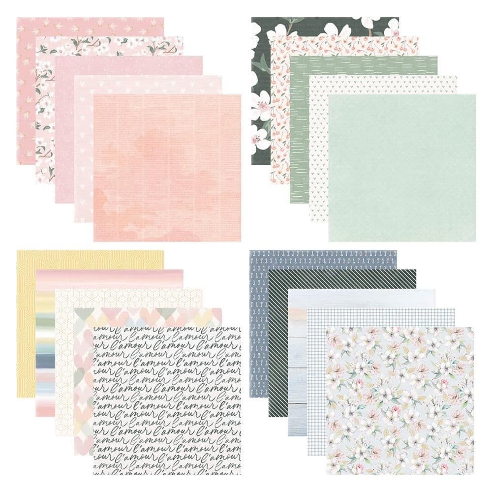 Rosie s Studio 12x12 Designer Paper Pad - Heartfelt