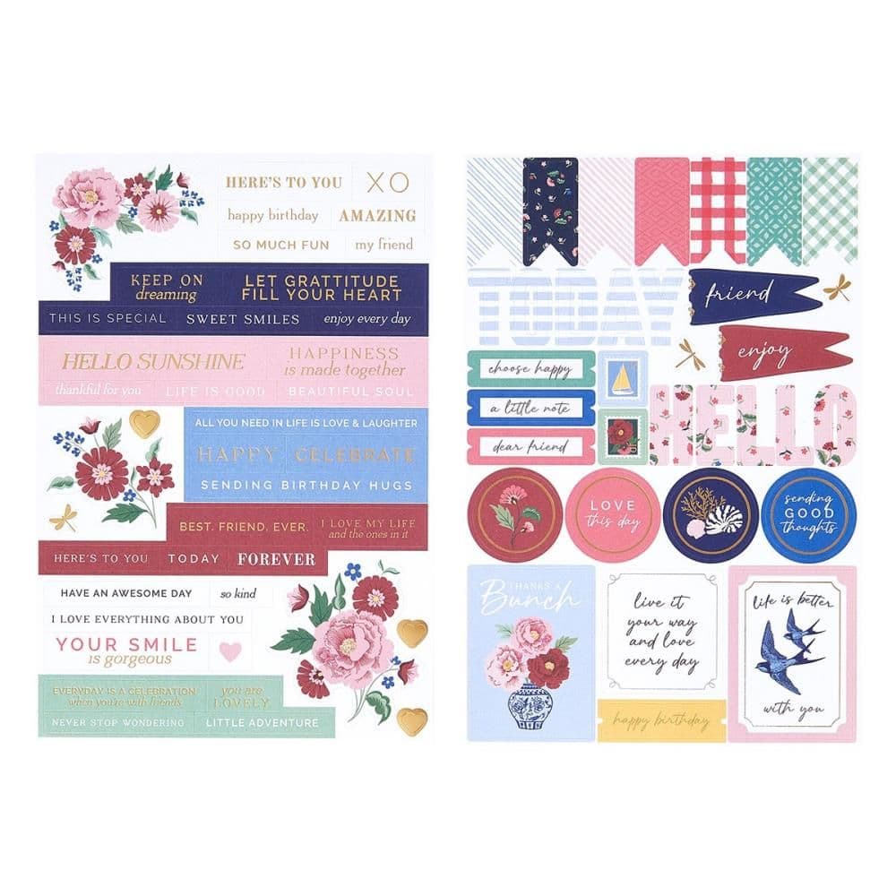 Rosie s Studio Cardstock Sticker Pack - Bayfair