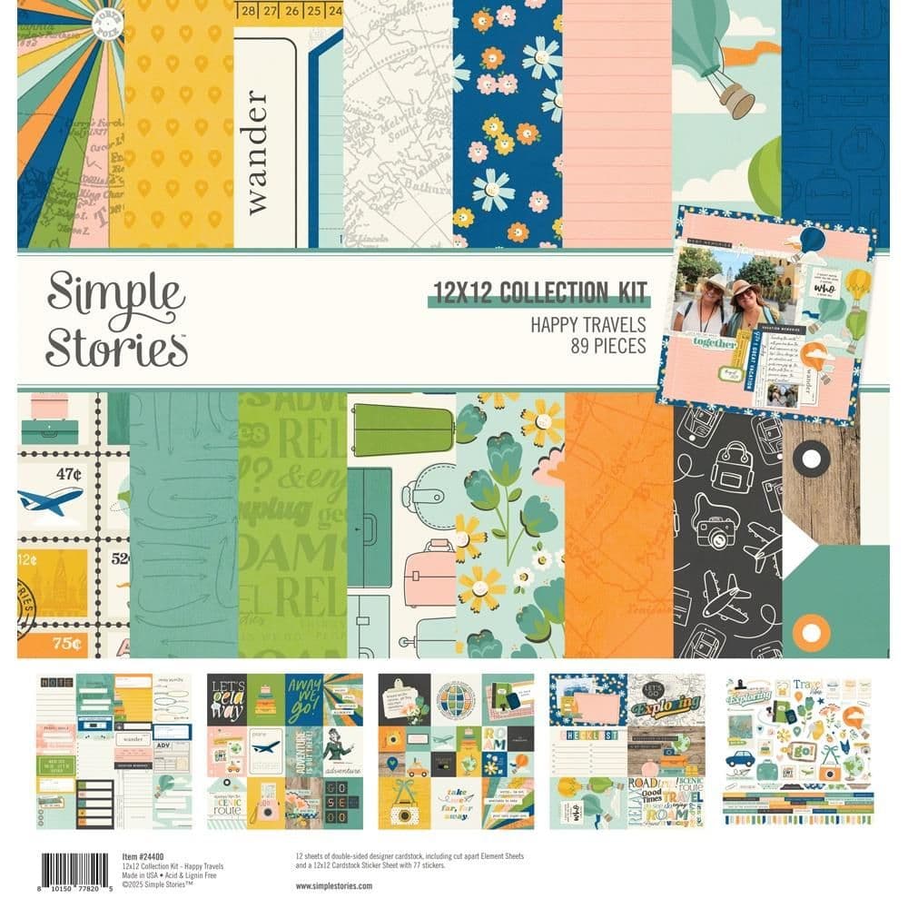 Simple Stories Collection Kit - Happy Travels