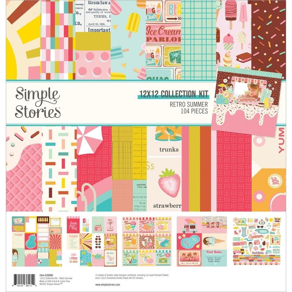 Simple Stories Collection Kit - Retro Summer