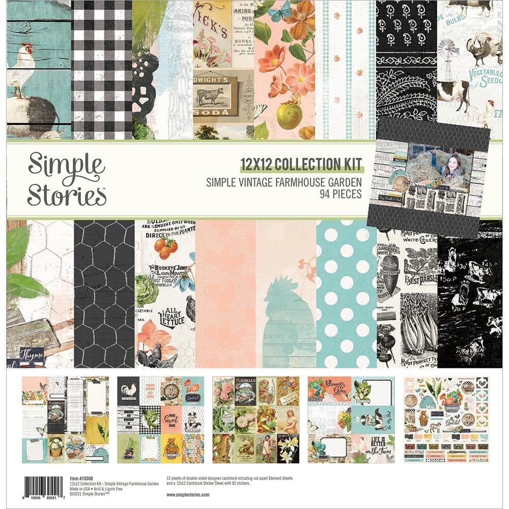 Simple Stories Collection Kit - Simple Vintage Farmhouse Garden