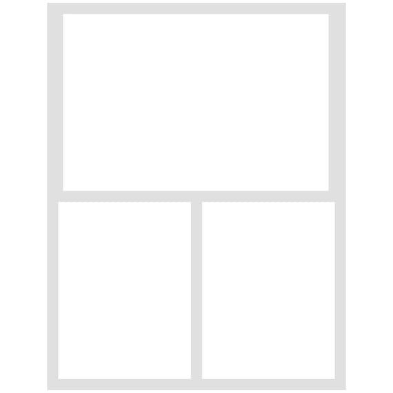 Simple Stories Simple Pages Page Template - Design 2 - 4x6 and 3x4