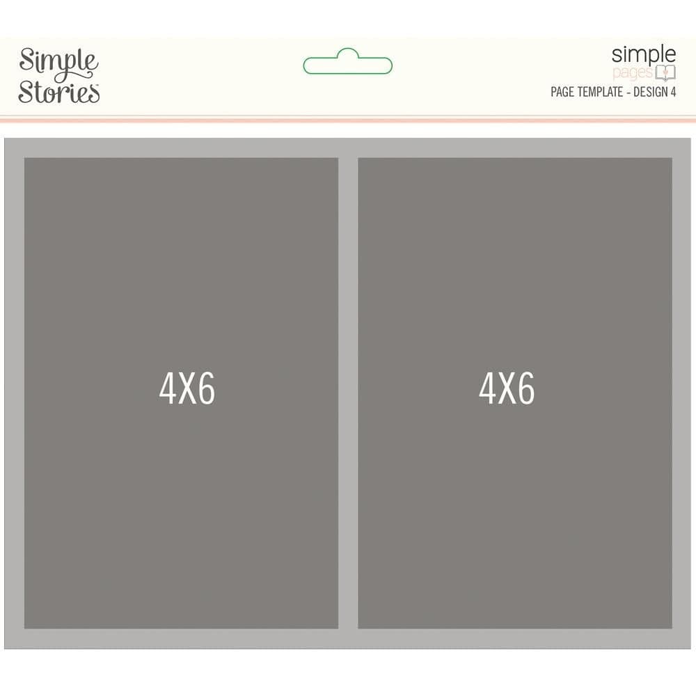 Simple Stories Simple Pages Page Template - Design 4 - 4x6