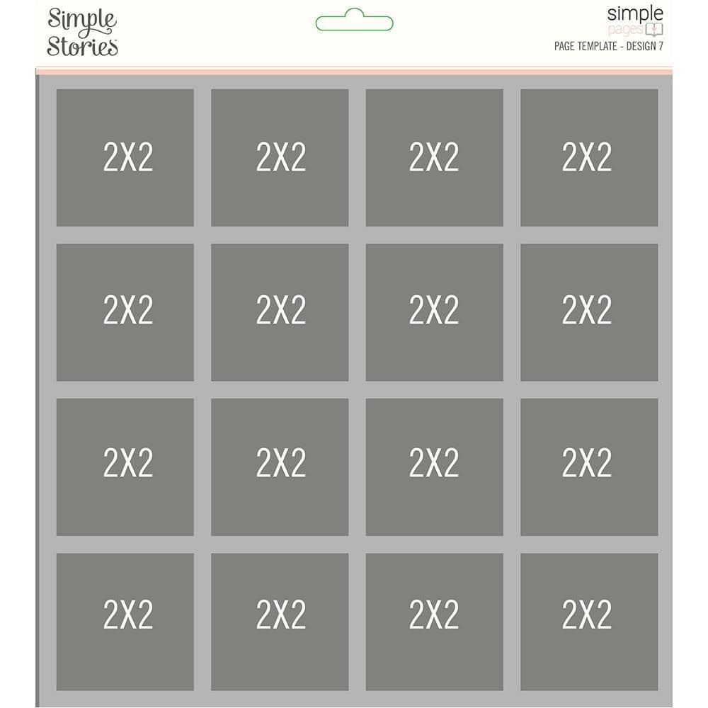 Simple Stories Simple Pages Page Template - Design 7 - 2x2