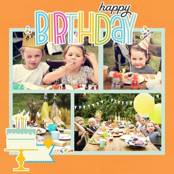 Simple Stories Simple Pages Page Template - Design 9 - 4x6 and 4x4