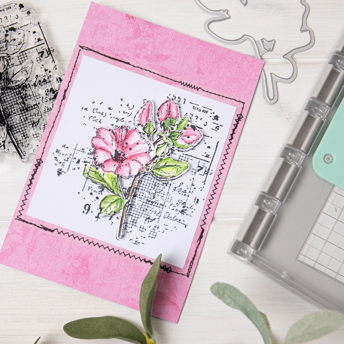 Sizzix - Framelits Die Set with Stamps - Floral Mix Cluster by 49 and ...