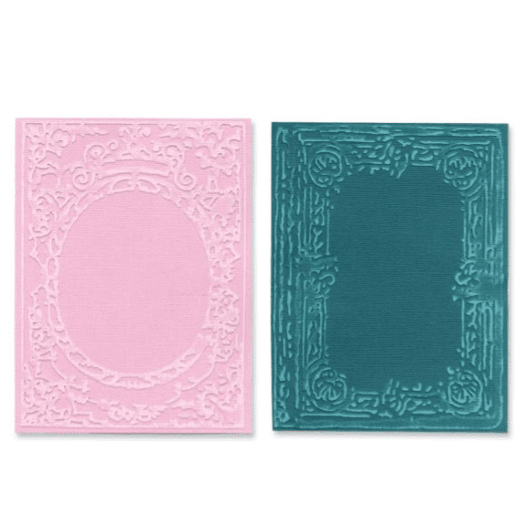 Sizzix Tim Holtz Texture Fades A2 Embossing Folders - Book Covers Set