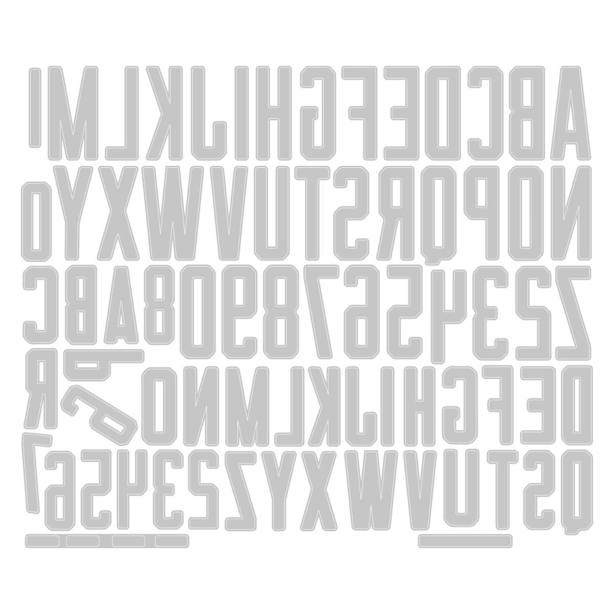 Sizzix Tim Holtz - Thinlits Die Set 73pk - Alphanumeric Theory