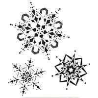 Stampendous - Snowflake Trio - Jumbo Cling Stamp - CRS5057