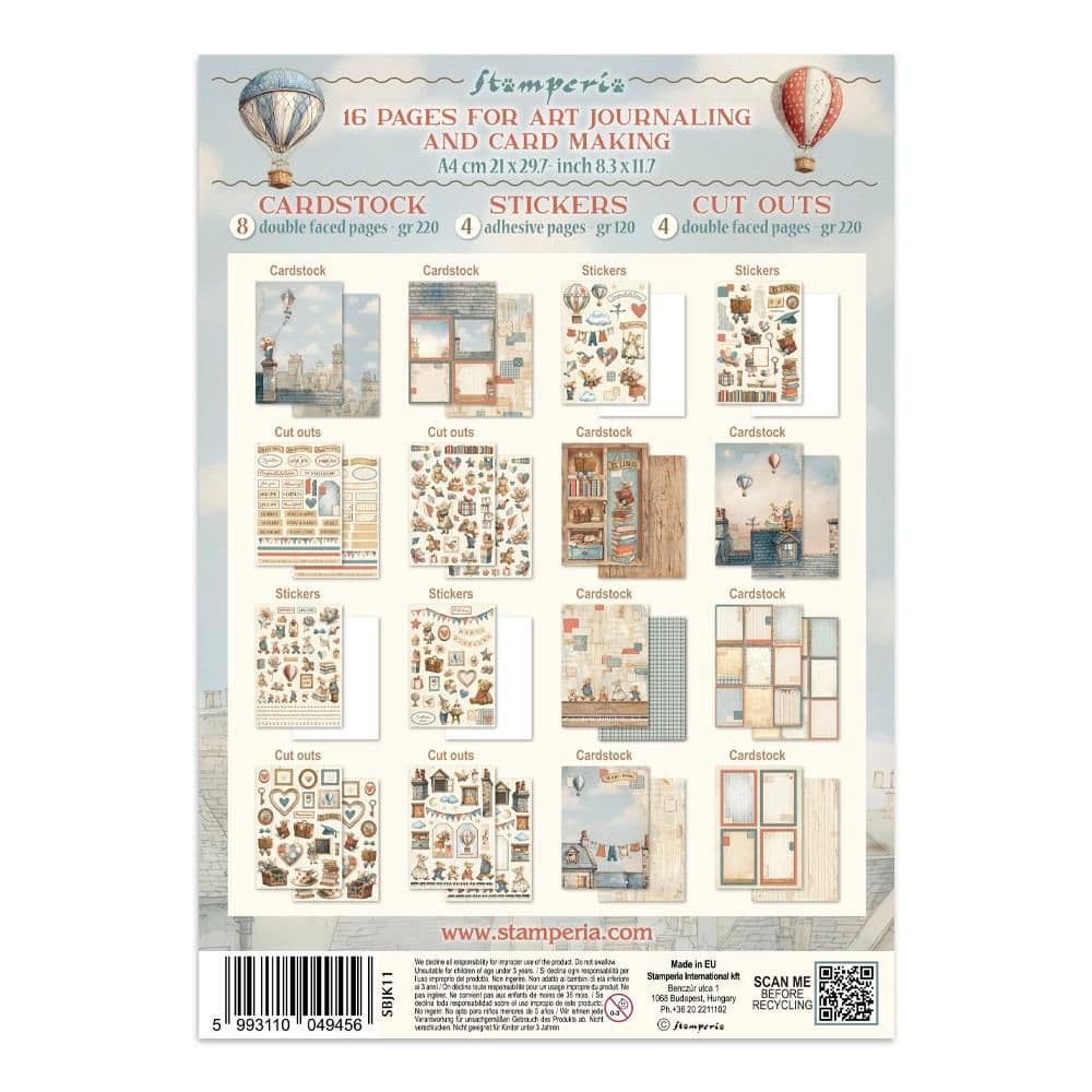 Stamperia A4 Junk Journal Book - Family