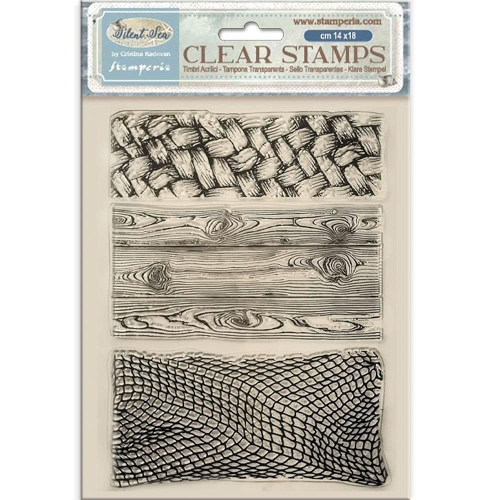 Stamperia Clear Stamp Set - Silent Sea Textures