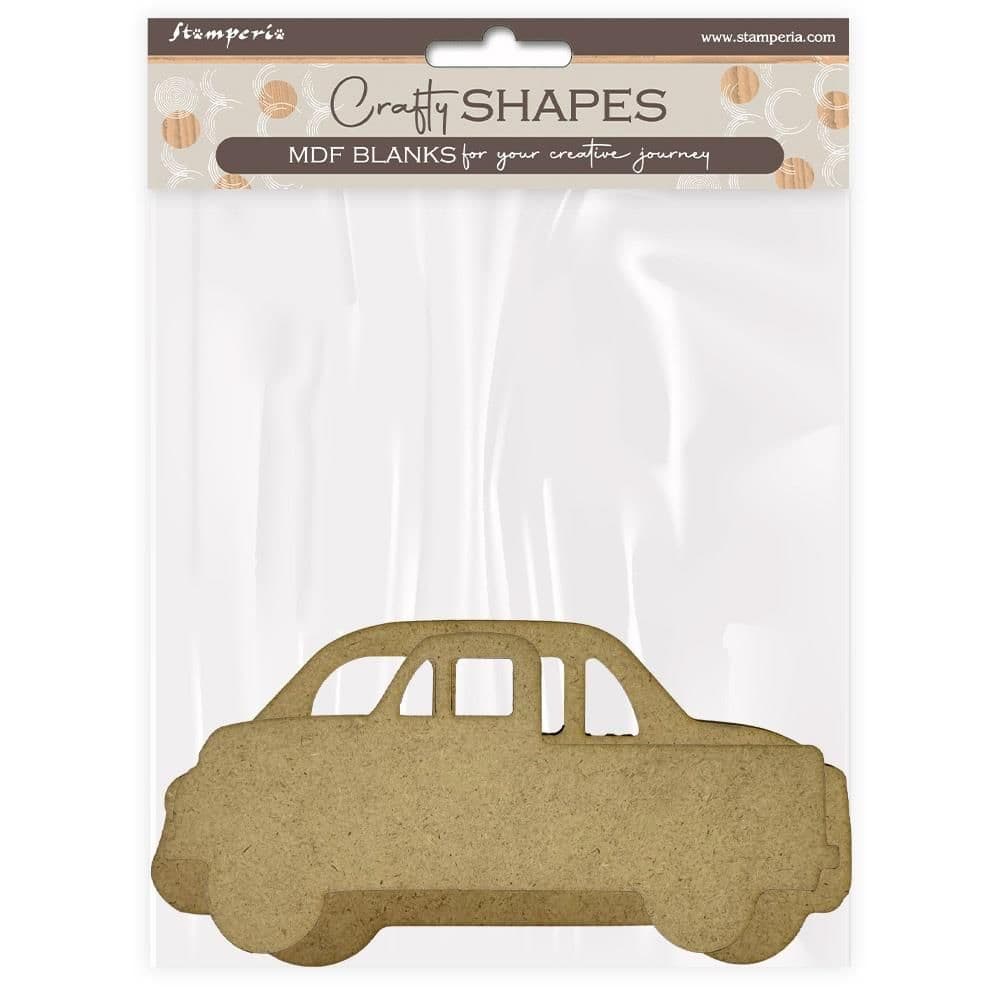 Stamperia MDF Crafty Shapes - Art of Travelling Cars and Truck
