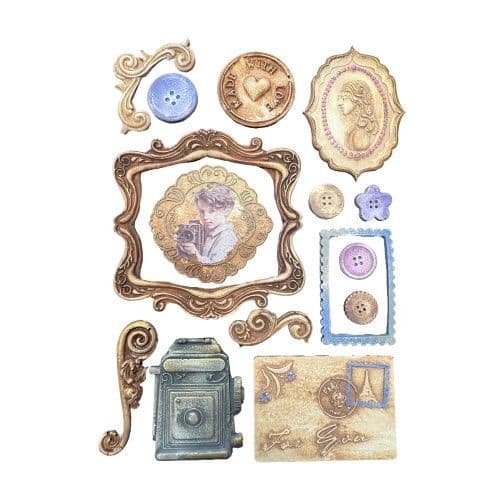 Stamperia Silicone Mould A5 - Quiet Days Plates