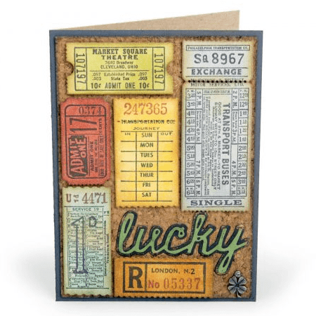 Stampers Anonymous Tim Holtz - Cling Mount Stamp Set - Ticket Booth
