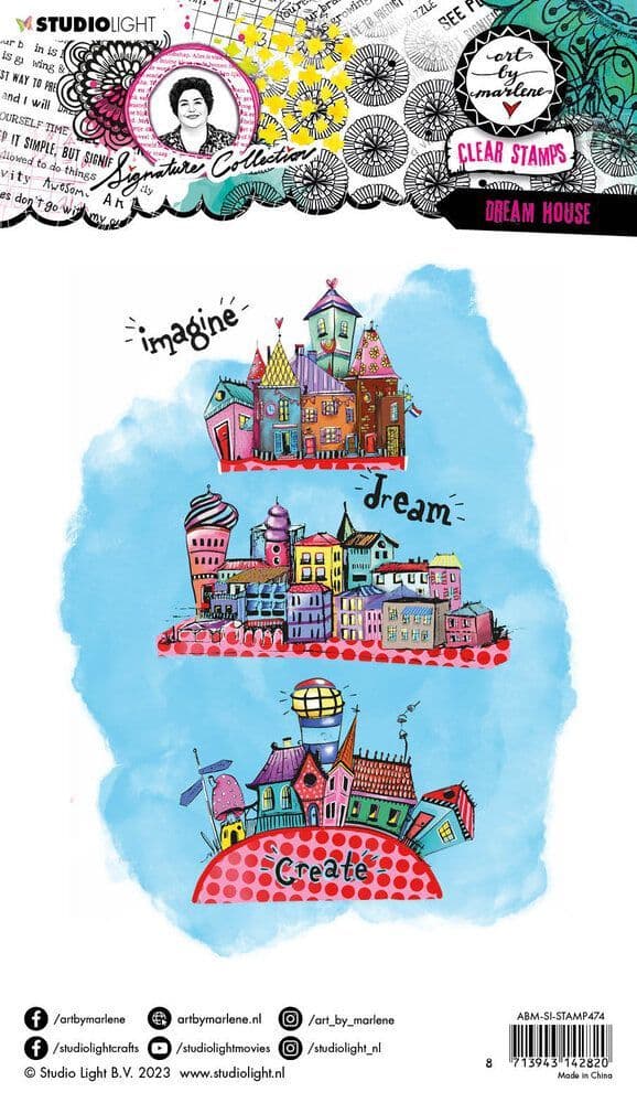Studio Light Art by Marlene Clear Stamp - Signature Collection nr 474 Dream House