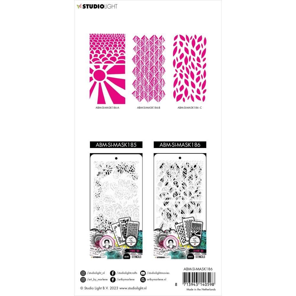 Studio Light Art By Marlene Stencils - Signature Collection nr 186 ...