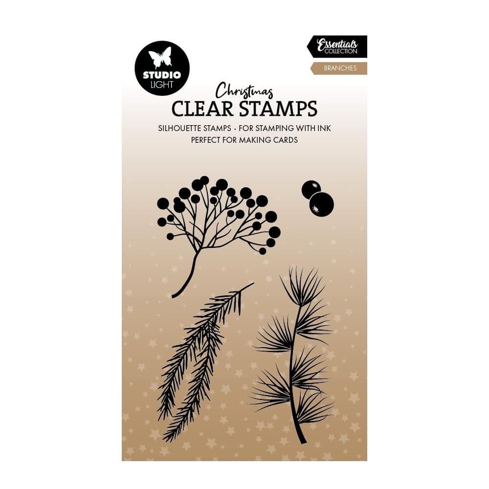 Studio Light Clear Stamp - Branches Christmas Essentials nr 854