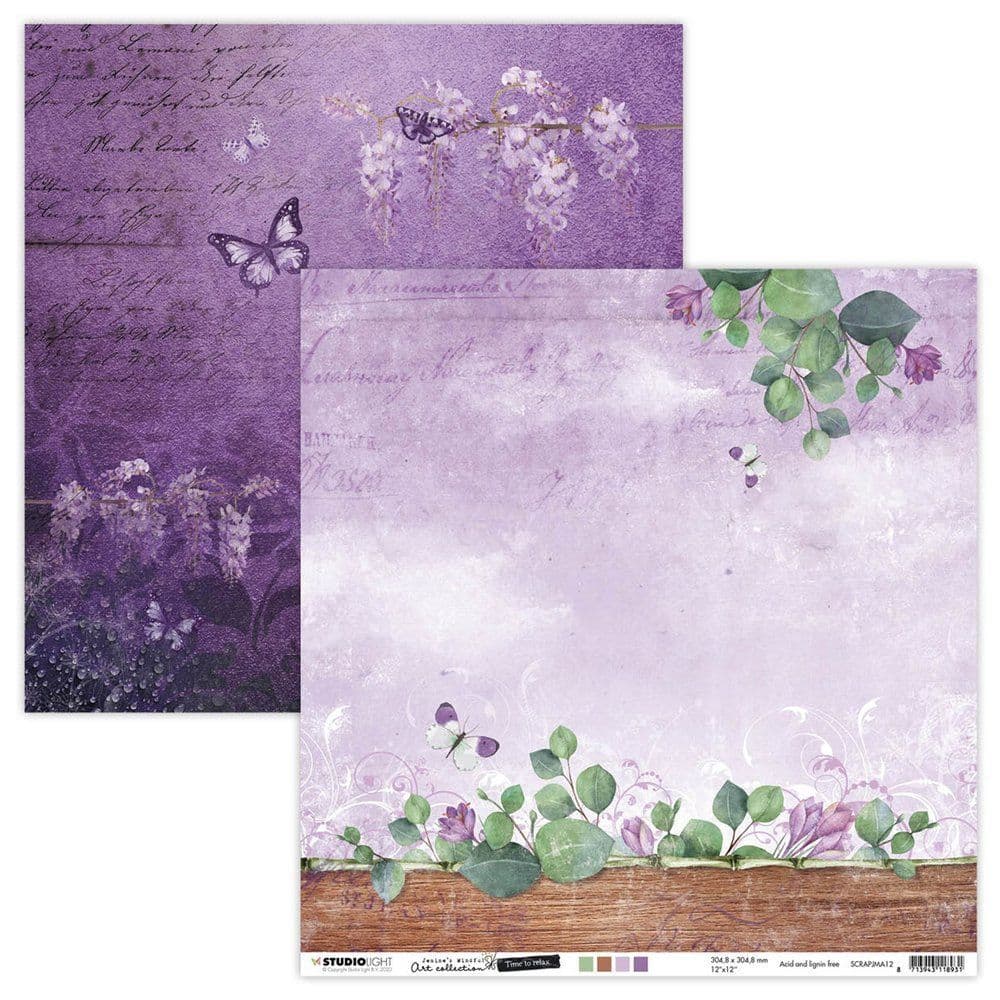 Studio Light D Sided 12x12 - Jenine s Mindful Art Time to Relax Nr 12