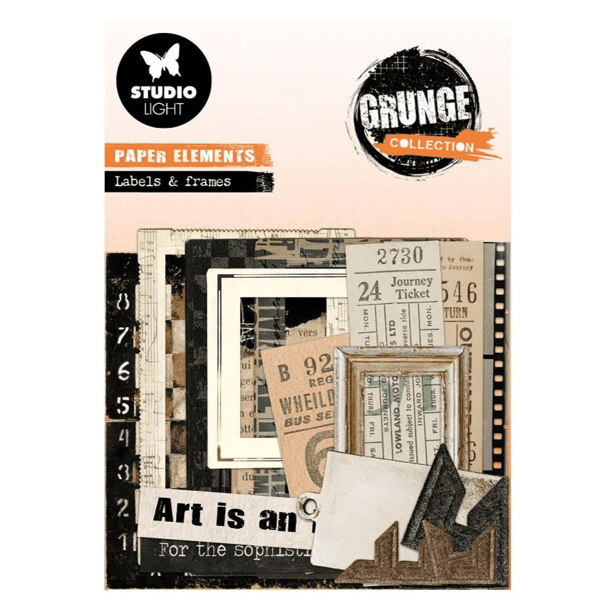 Studio Light Grunge Collection Paper Elements - Labels & Frames