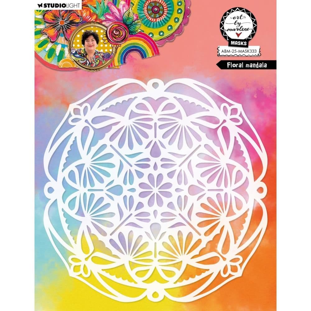 Studio Light Mask Stencil Art By Marlene Nr 333 - Floral Mandala