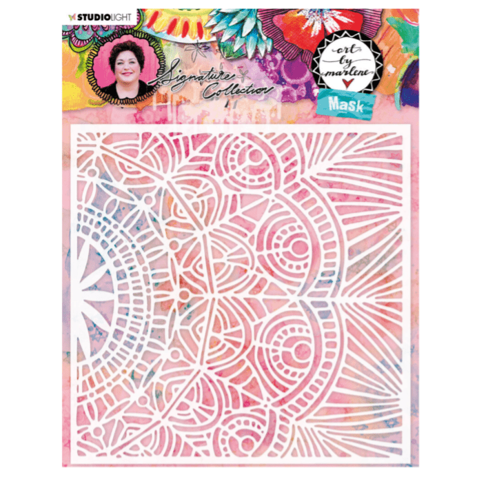 Studio Light Mask Stencil Art By Marlene Signature Collection Nr 02 - Lush