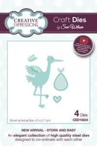 Sue Wilson Craft Dies - New Arrival Collection - Stork & Baby